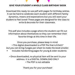 Classroom, Preschool, Sunday School Birthday Book - Etsy