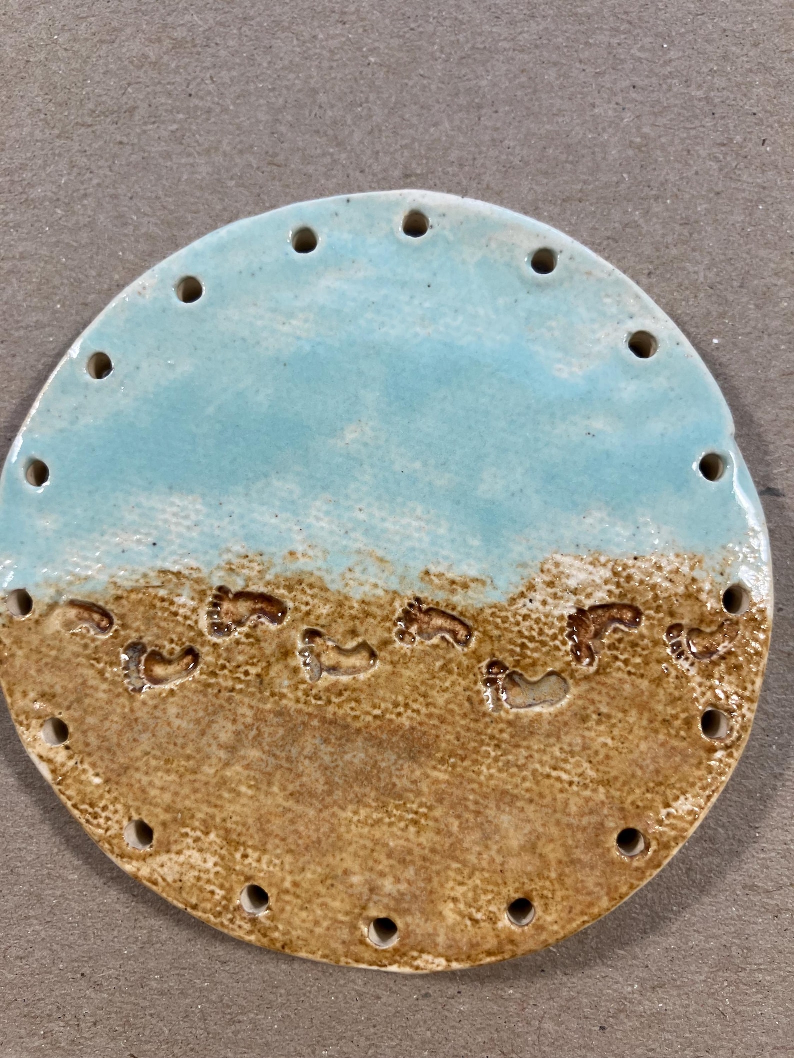 Pottery Basket Bottom Feet in the Sand Pottery - Etsy