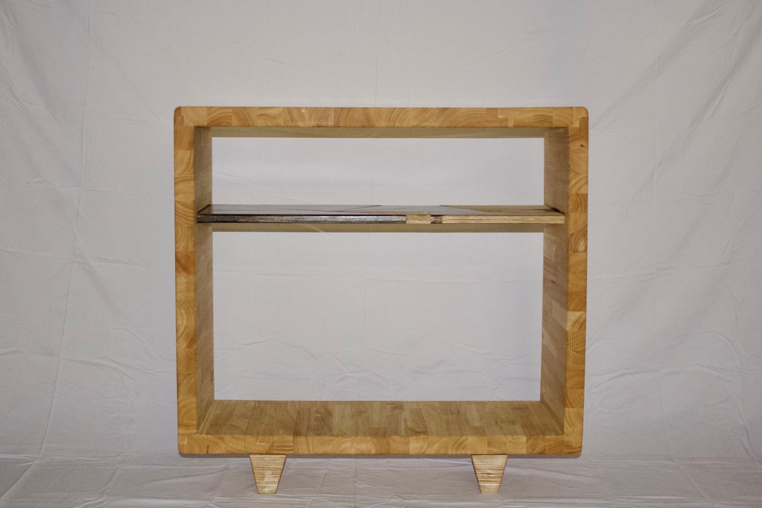 Custom Built Butcher Block Record Cabinet - Etsy