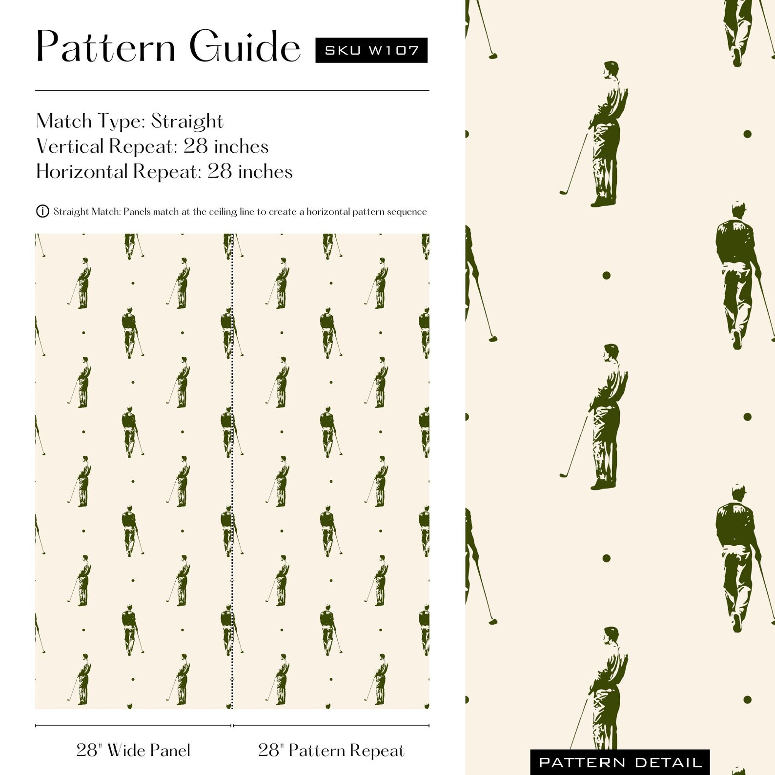 Light Cream Vintage Golf Wallpaper | Minimal Green Golfer Wallpaper ...