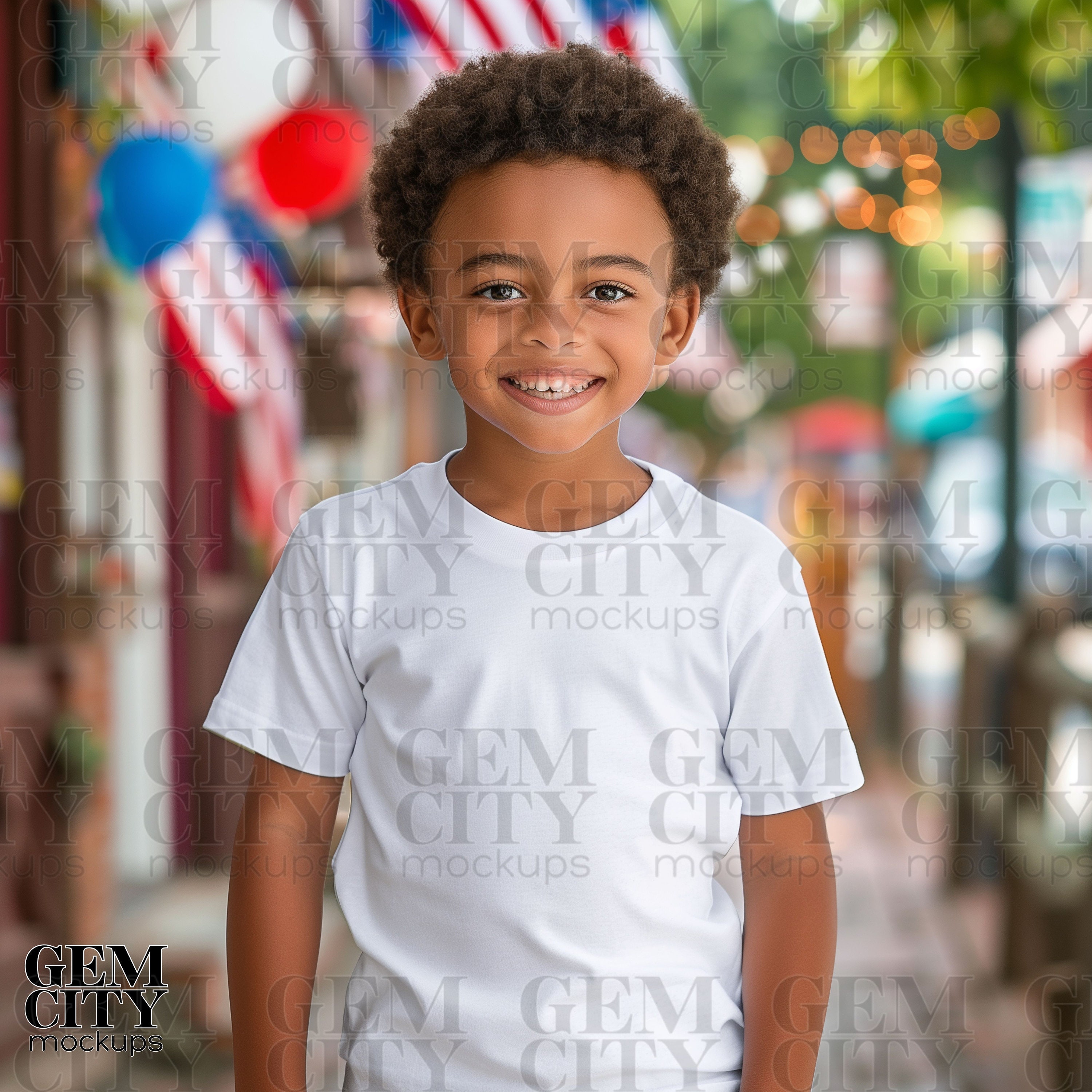 Boy Mockup, Summer Mockup, Fourth of July Mockup, 4th of July ...