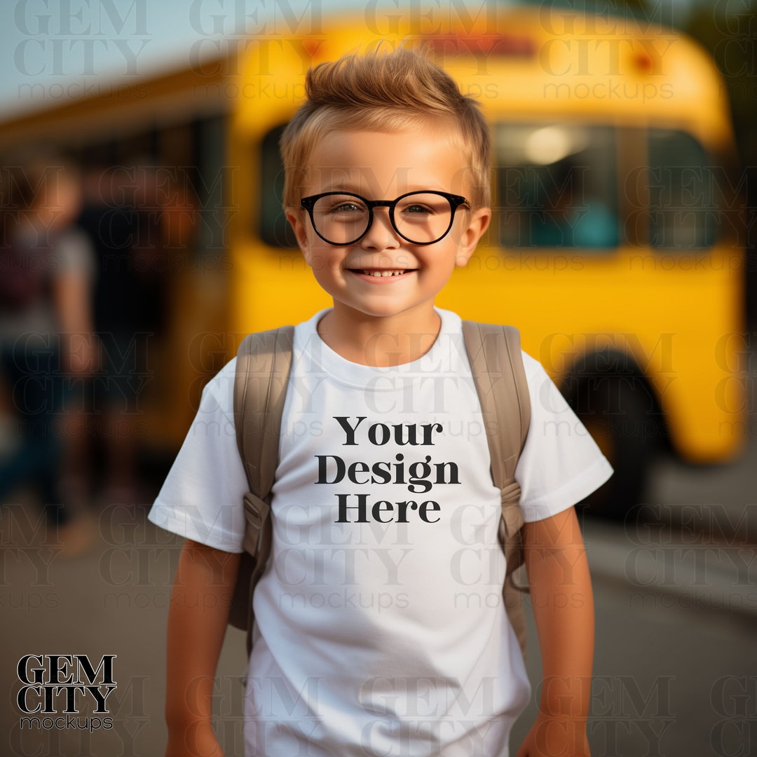 School Mockup, Boy Mockup, Back to School Mockup, First Day Mockup ...