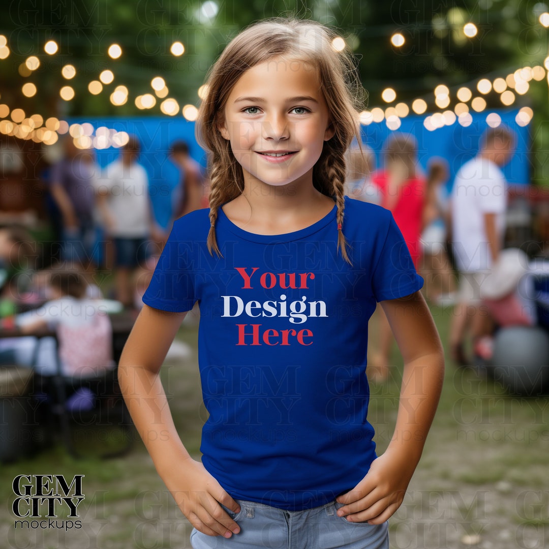 Girl Mockup, Fourth of July Mockup, 4th of July, Patriotic Mockup, USA ...
