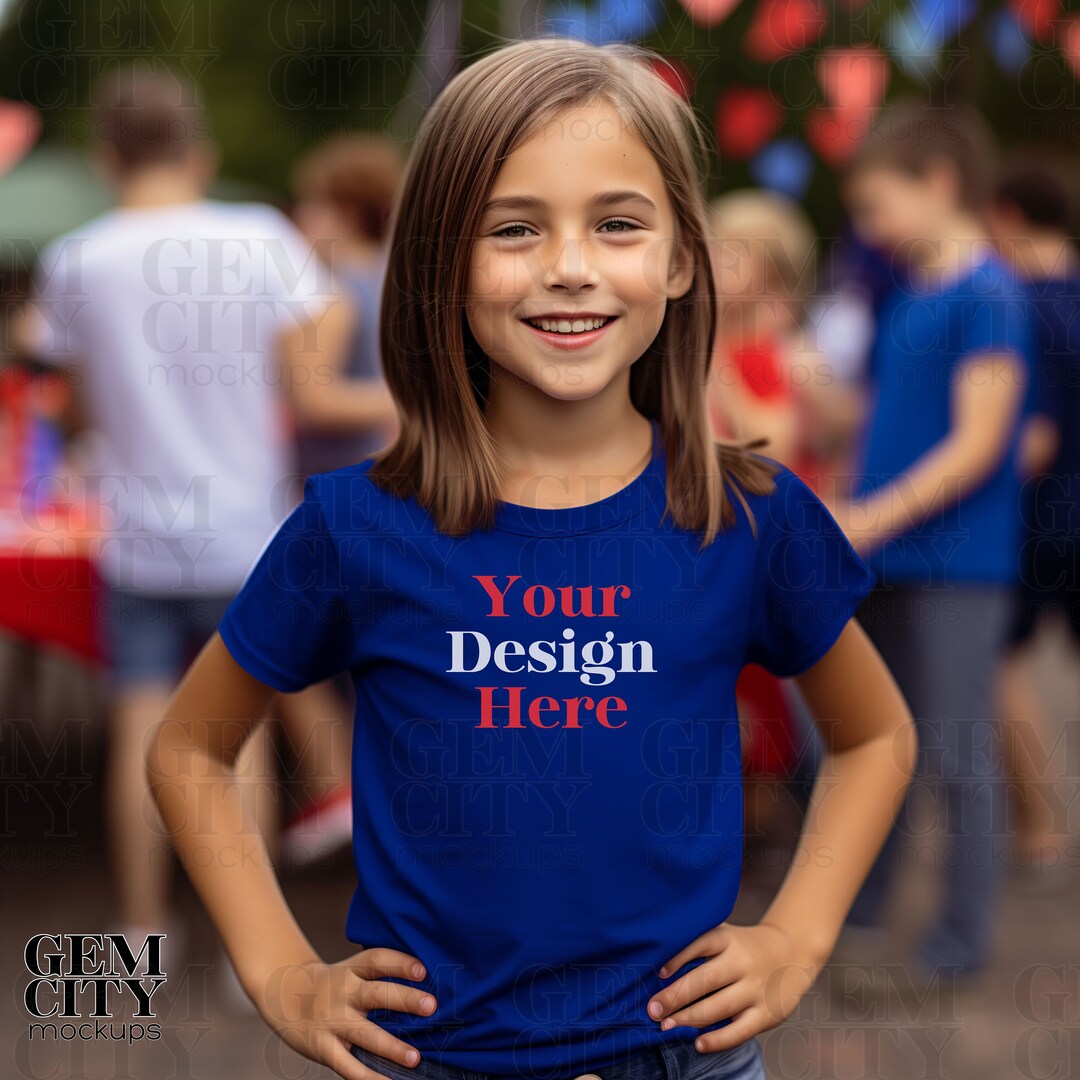 Girl Mockup, Fourth of July Mockup, 4th of July, Patriotic Mockup, USA ...
