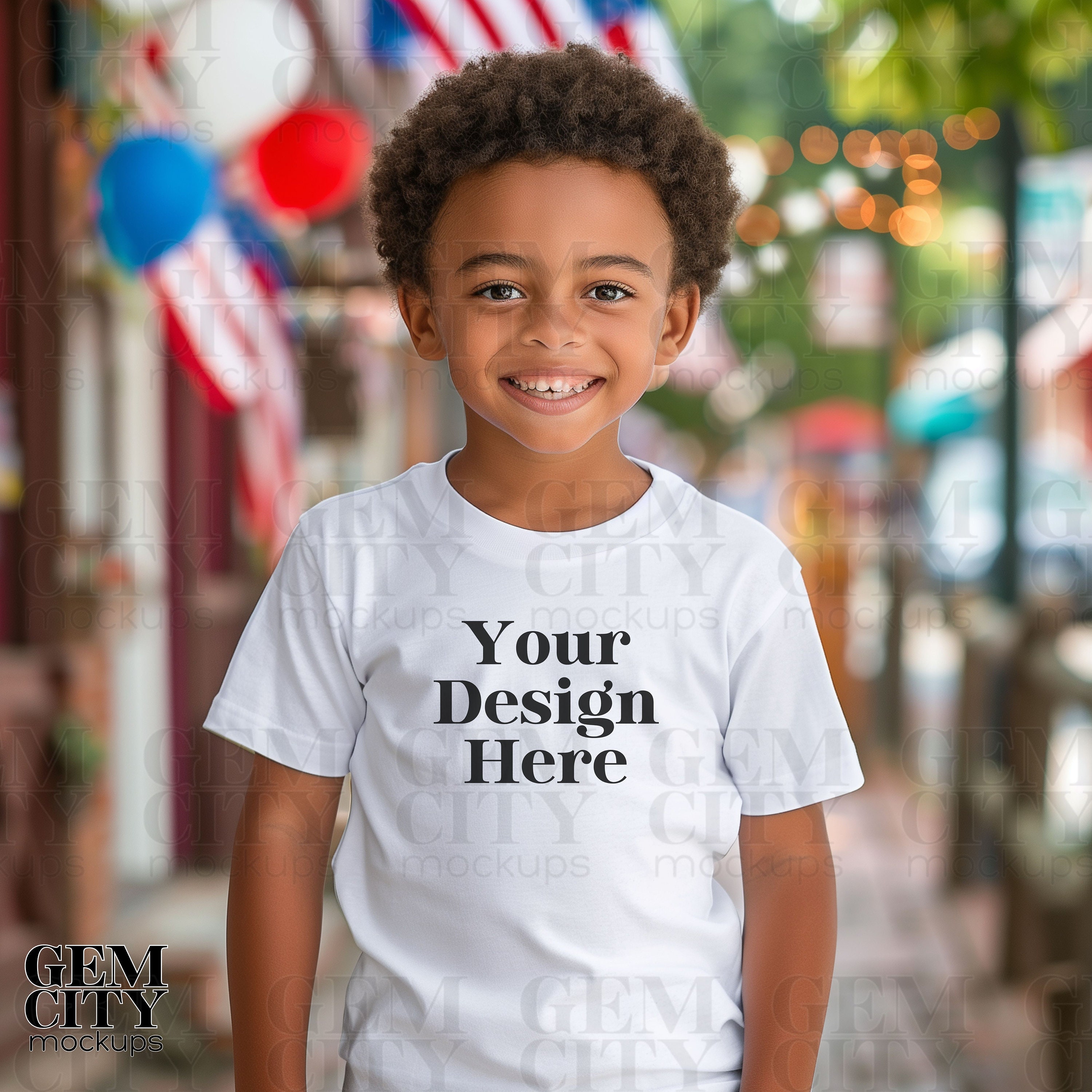Boy Mockup, Summer Mockup, Fourth of July Mockup, 4th of July ...