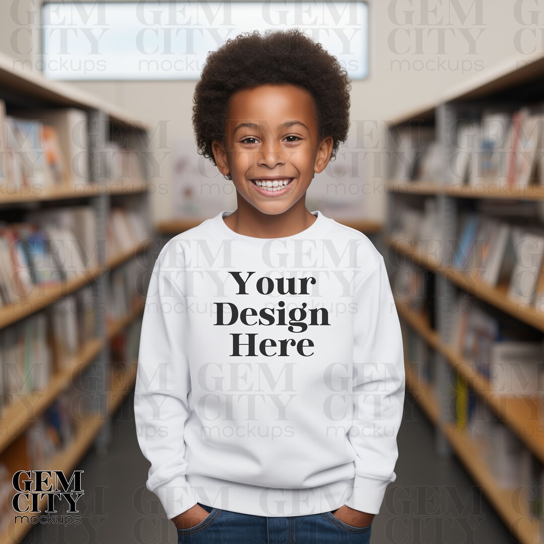 Boys Shirt Mockup, Boy Mockup, Boys Sweatshirt Mockup, White Sweatshirt ...