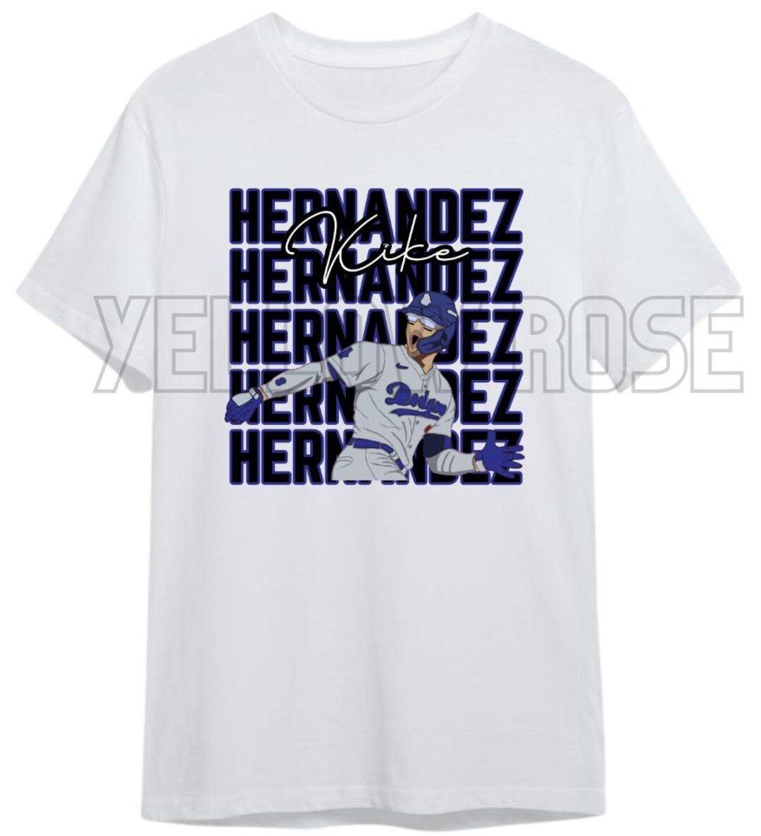 Kike Hernandez Hand Drawn Image Svg/png - Etsy