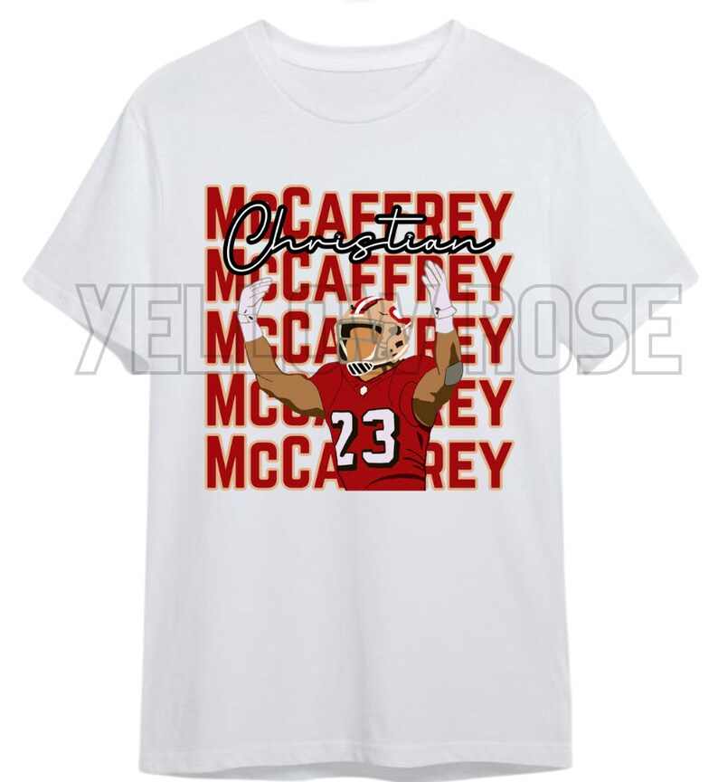 Christian Mccaffrey Hand Drawn SVG PNG Sublimation Image Digital File ...