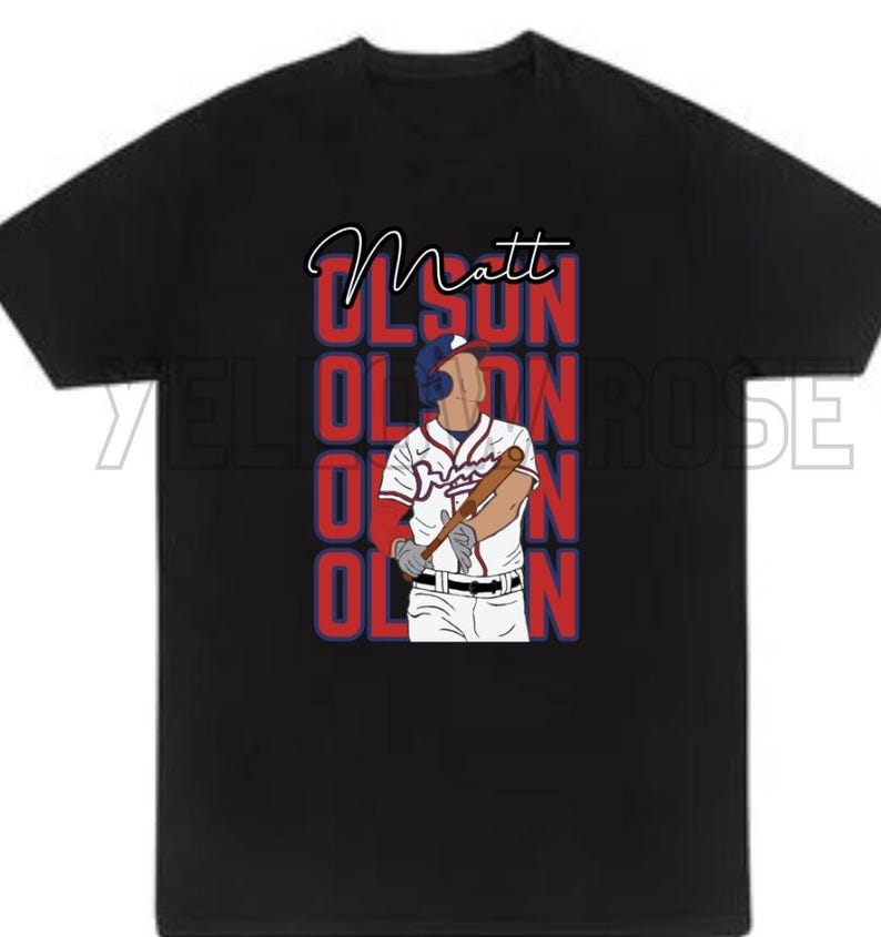 Matt Olson Hand Drawn Image Svg/png MLB Braves - Etsy