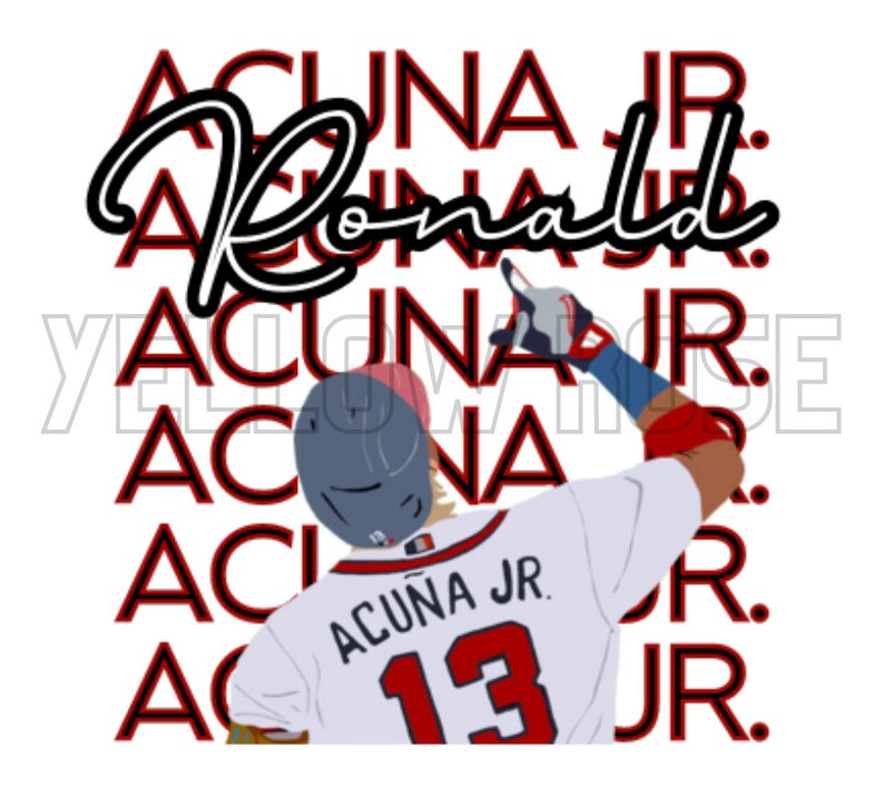 Acuna Jr Braves Baseball Svg Png Atlanta - Etsy