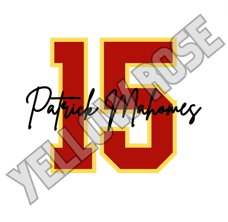 Patrick Mahomes Chiefs Svg - Etsy