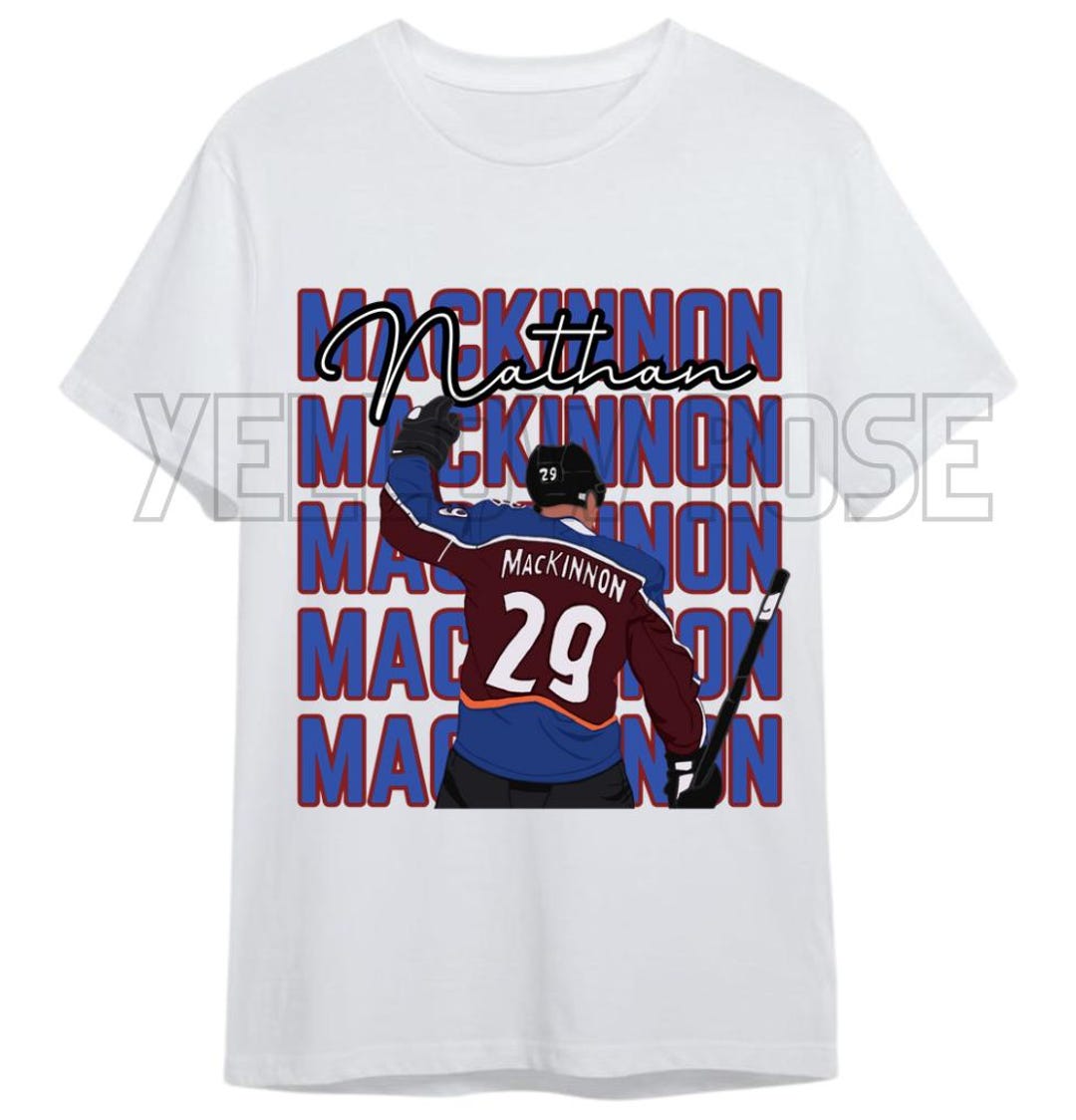 Nathan Mackinnon NHL Hand Drawn Image Svg/png Sublimation Colorado ...