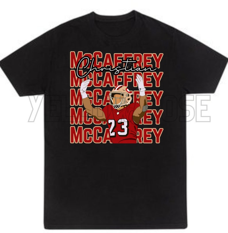 Christian Mccaffrey Hand Drawn SVG PNG Sublimation Image Digital File ...