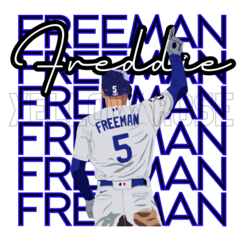 Freddie Baseball Freeman Los Angeles Svg Png - Etsy