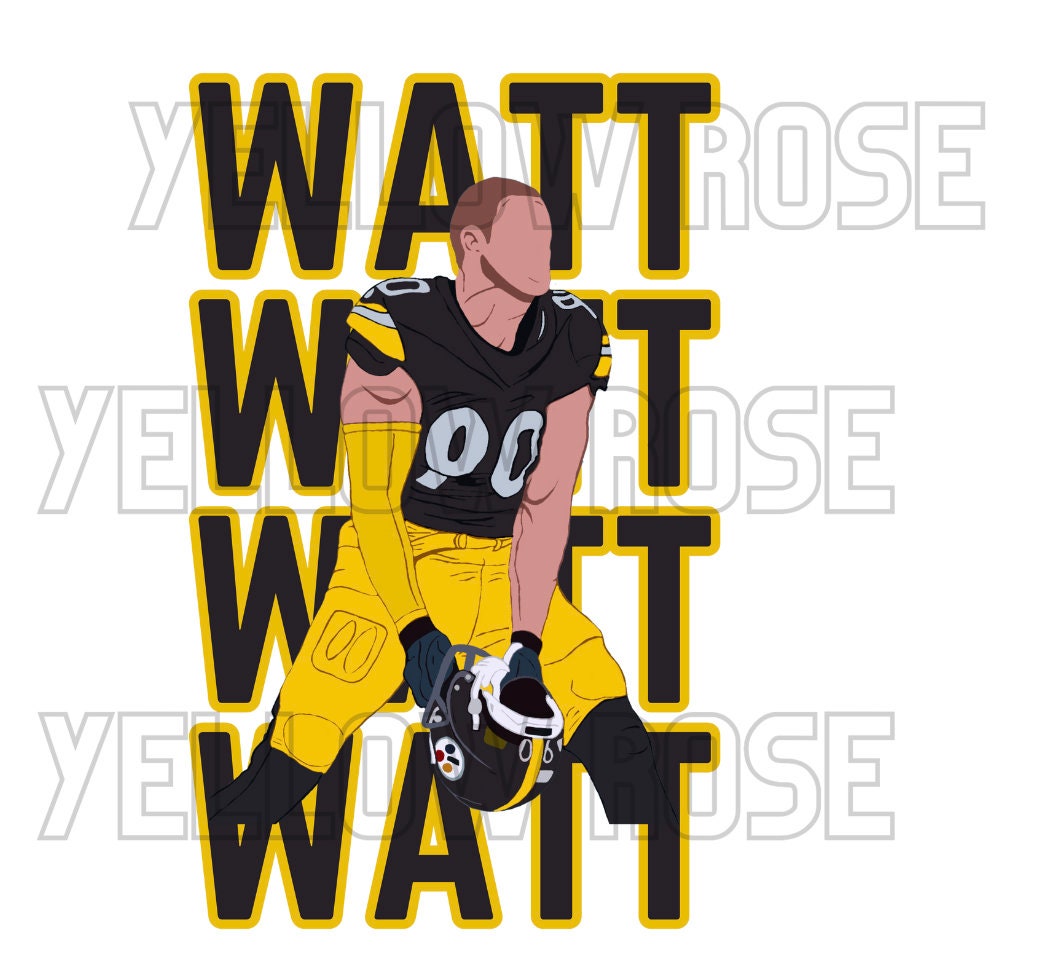 TJ Watt Hand Drawn Image Pittsburgh Steelers SVG PNG Sublimation - Etsy