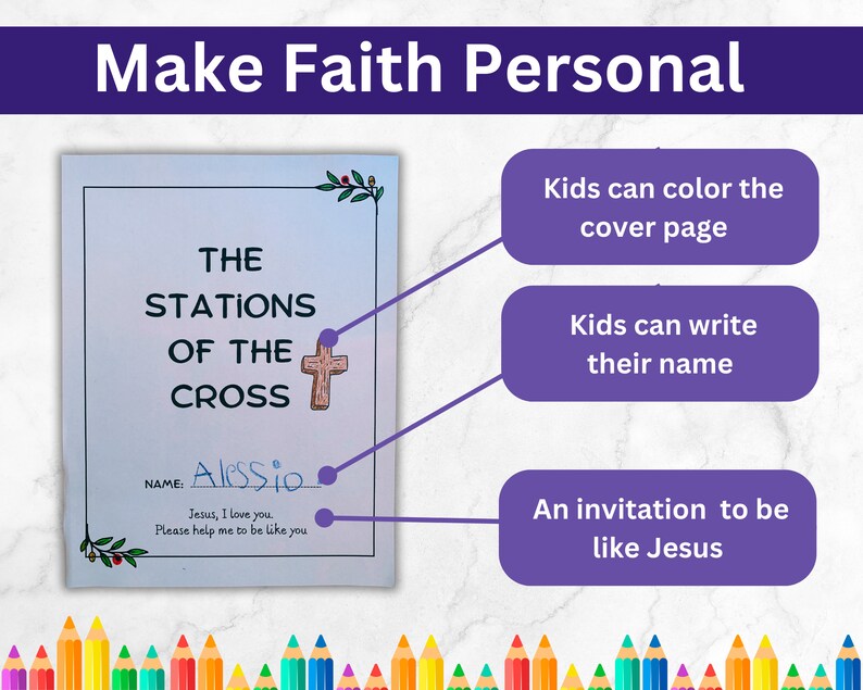 Stations of the Cross Printable | Catholic Lent for Kids | Lent ...