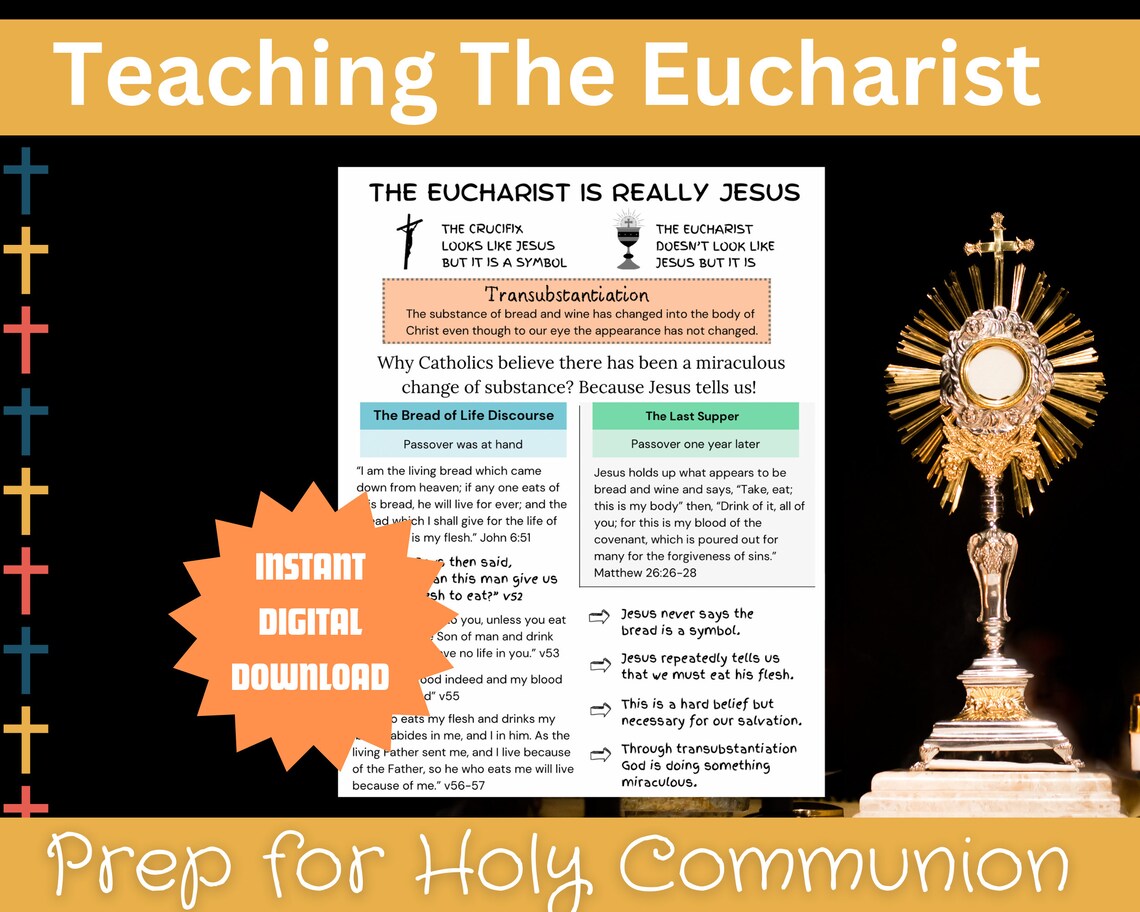 Holy First Communion Printable | Eucharist Printable | Catholic ...