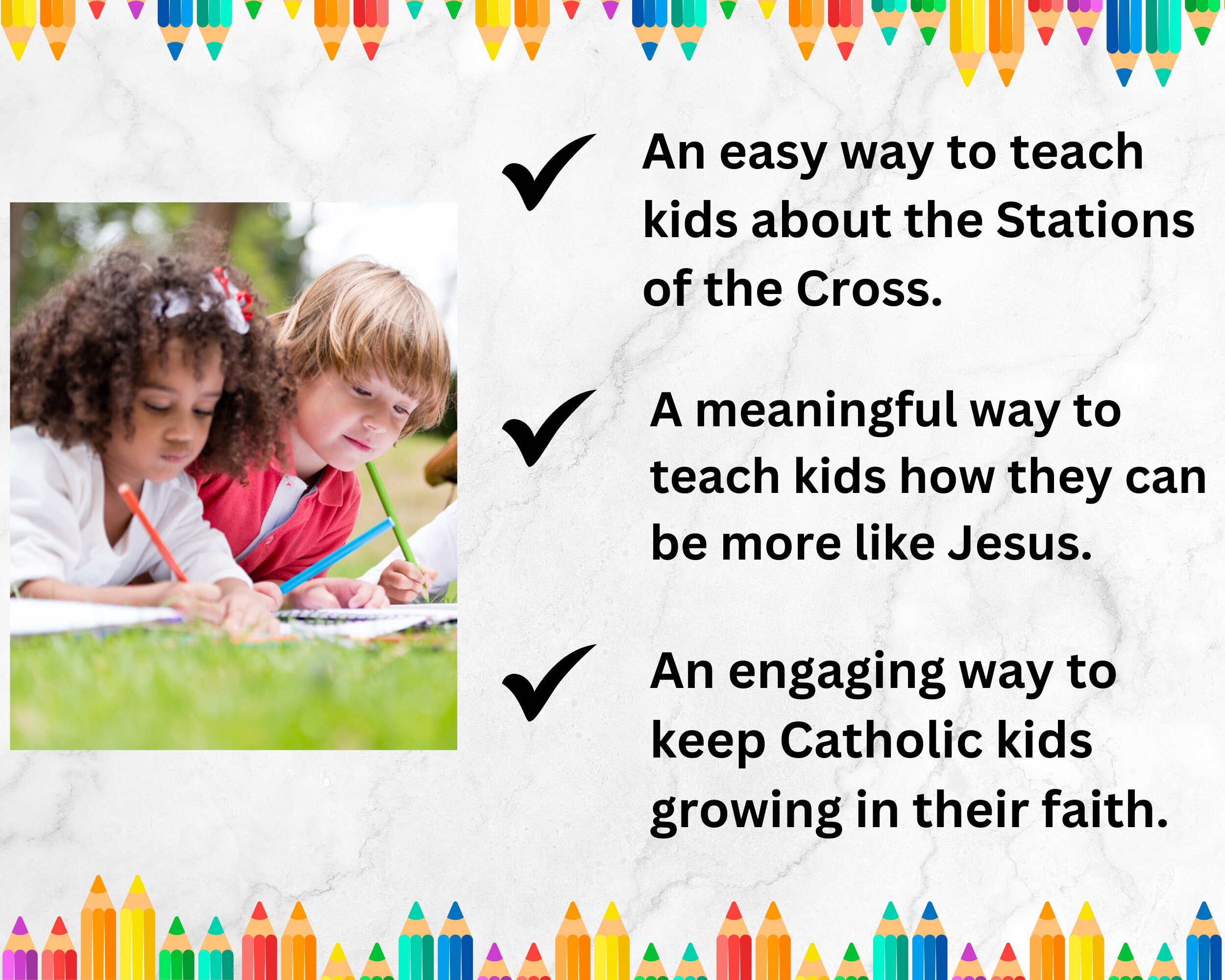Stations of the Cross Printable Catholic Lent for Kids Holy Week ...