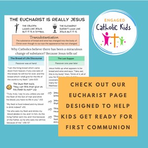 Catholic Kid Confession Guide | Examination of Conscience for First ...