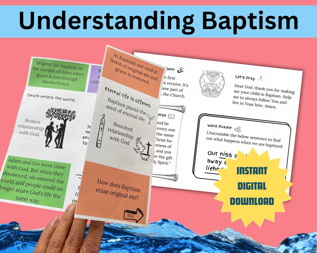 Baptism Printable Activity | Understanding the Sacraments for Catholic ...