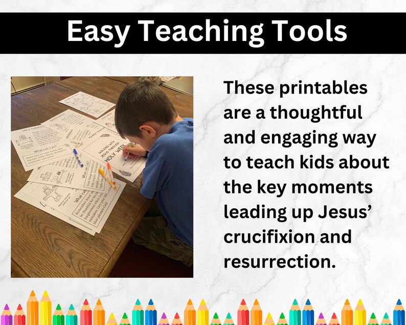 Catholic Kid Lent Activities Bundle | Stations of the Cross + Holy Week ...