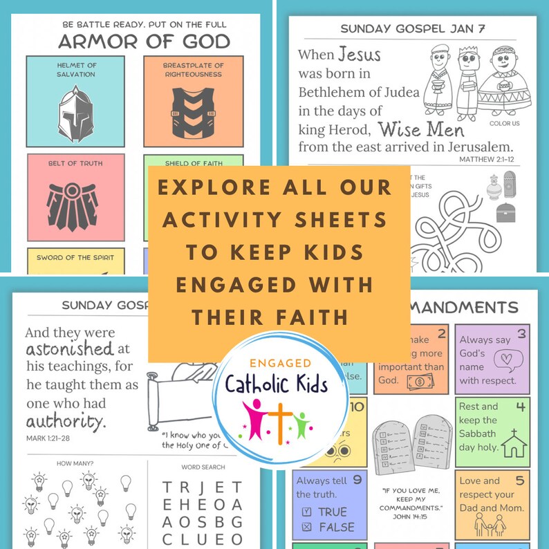 Catholic Kid Confession Guide | Examination of Conscience for First ...