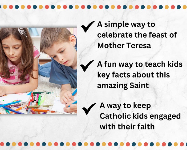 Mother Teresa Worksheet All Saints Day Activity Catholic Printable With ...