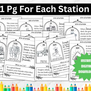Catholic Kid Lent Activities Bundle | Holy Week + Stations of the Cross ...