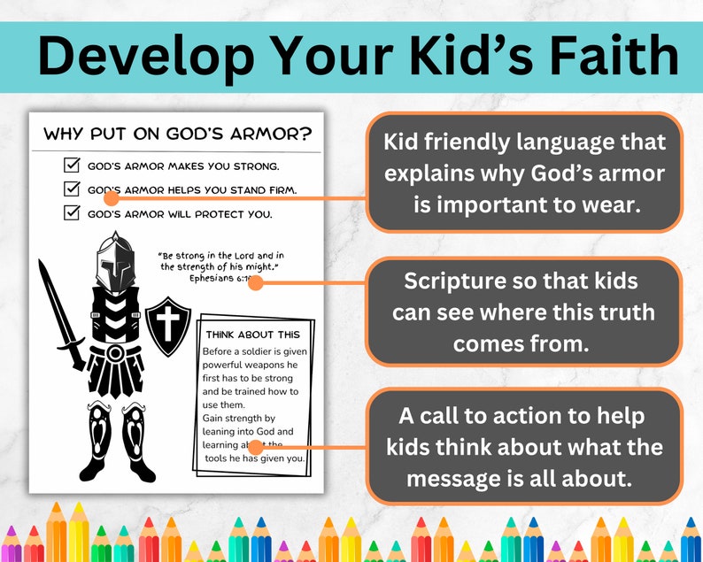 Armor of God Bible Printable | Ephesians Bible Study for Catholic ...