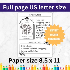 Stations of the Cross Printable | Catholic Lent for Kids | Lent ...