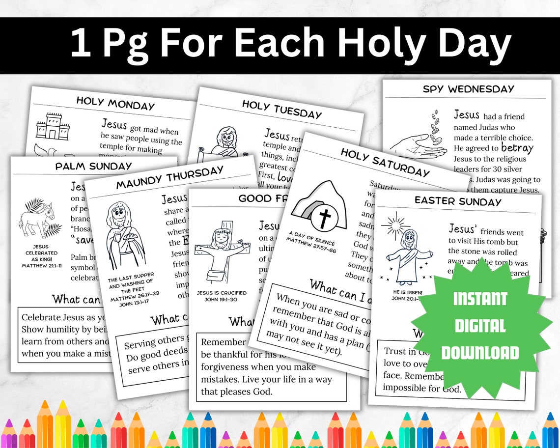 Catholic Kid Lent Activities | Holy Week & Stations of the Cross for ...