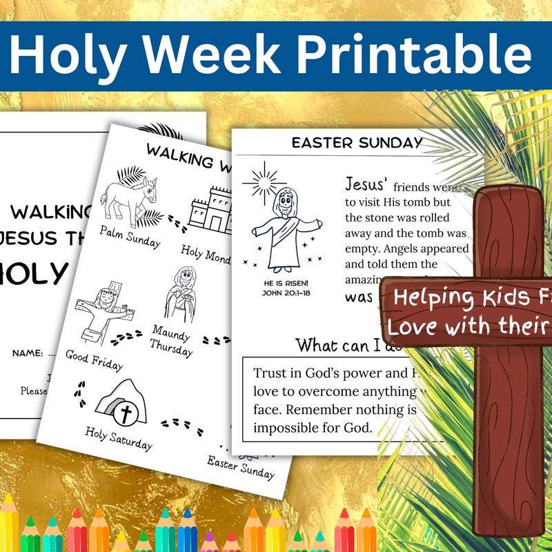 Holy Week Posters - Etsy UK