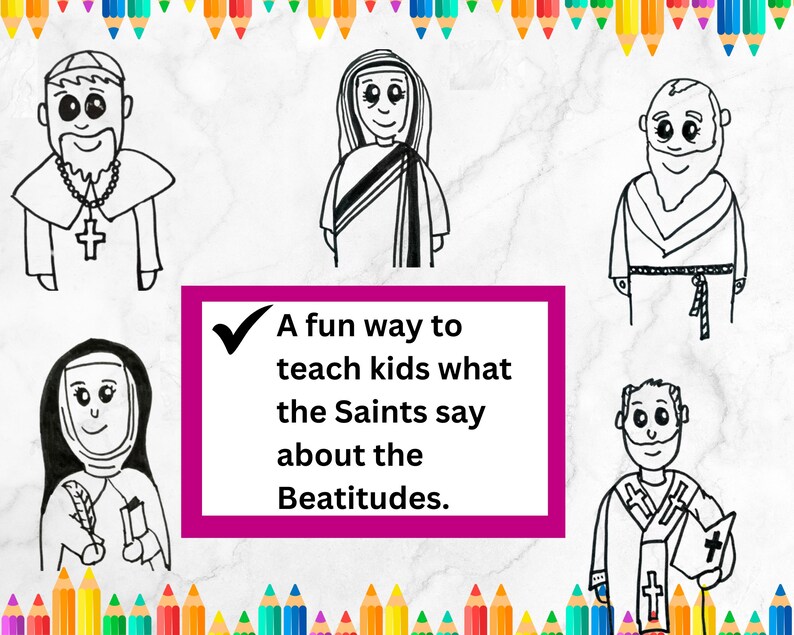 Beatitudes Activity Pages With Saint Quotes & Mazes | Catholic ...