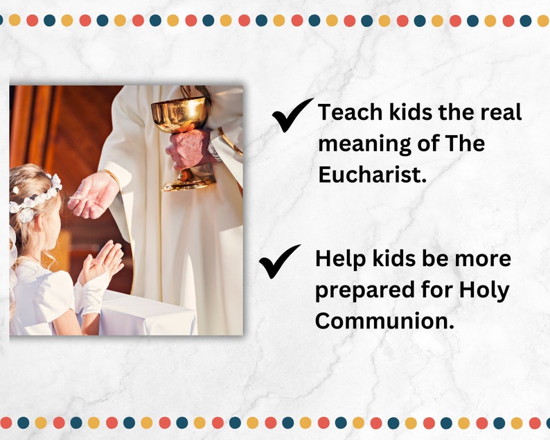 First Holy Communion Preparation | Eucharist Activity for Catholic ...