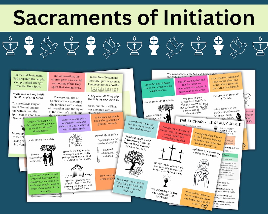Sacraments of Initiation Bundle for Catholic Classroom | Understanding ...