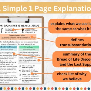 Holy Eucharist Lesson for Catholic Kids | Understanding the Sacraments ...