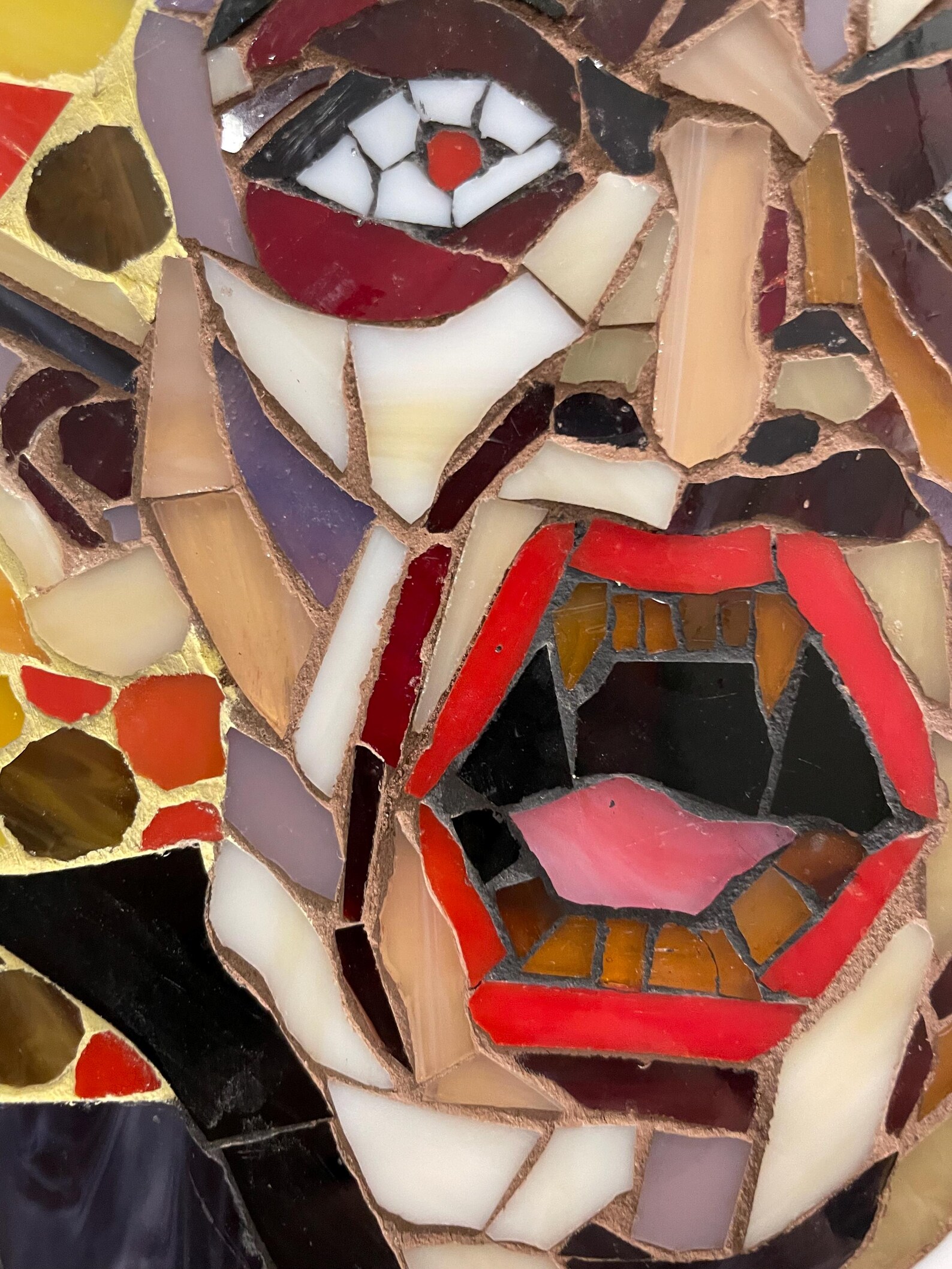 Stained Glass Vampire Mosaic: Gothic Horror Halloween Decor - Etsy