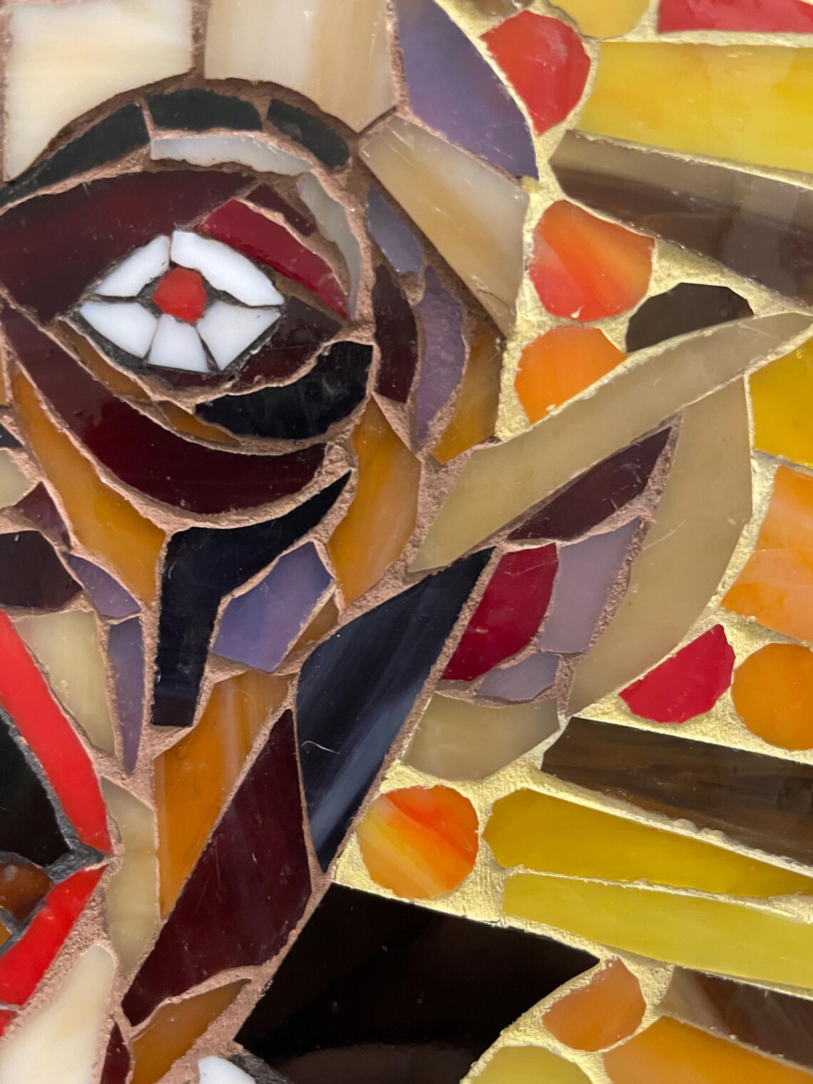 Stained Glass Vampire Mosaic: Gothic Horror Halloween Decor - Etsy