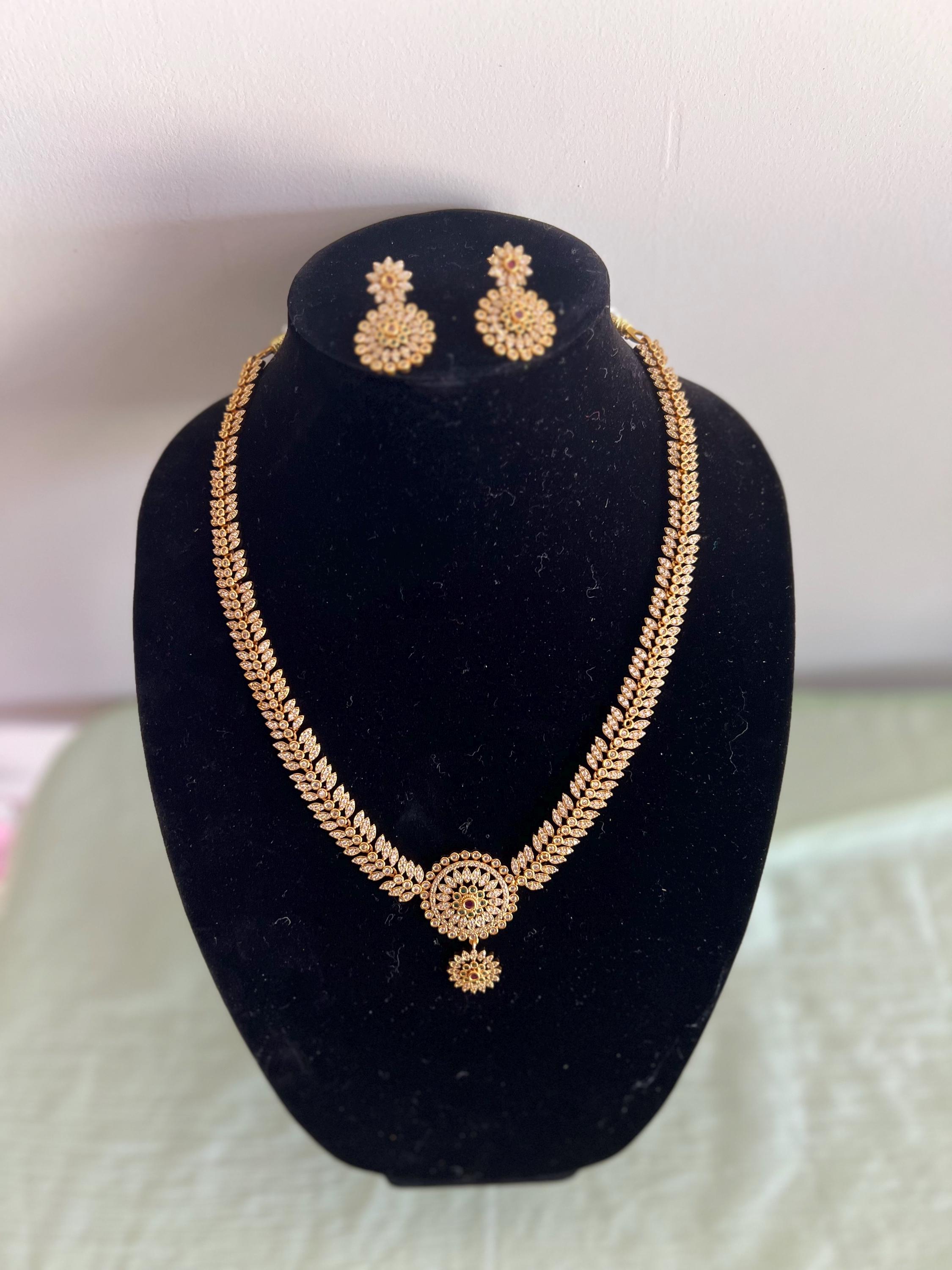 Indian Jewelry, Pakistan Jewelry, AD Red Green Stone Peacock, Stone ...