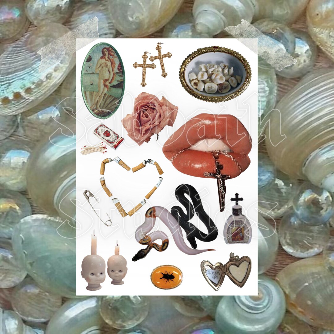 Soft Grunge Goth Witchy Venus Aphrodite Oddities Printable Digital ...