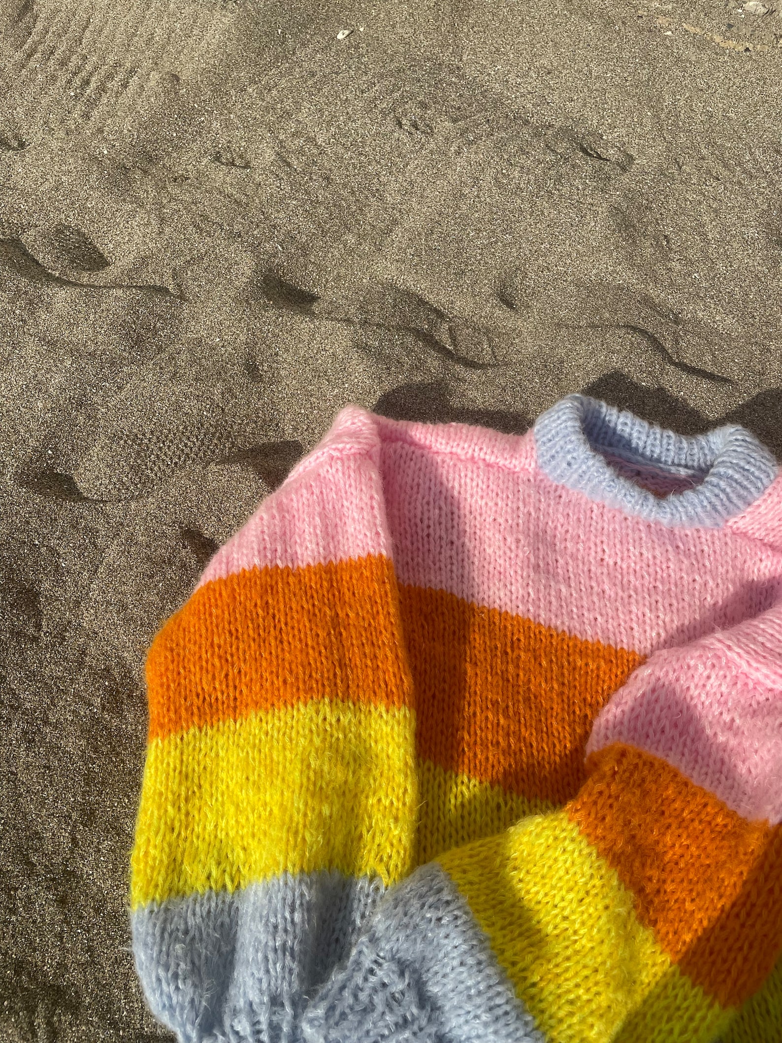 Multi Colored Sweater, Crochet Sweater, Unisex Sweater, Oversize ...