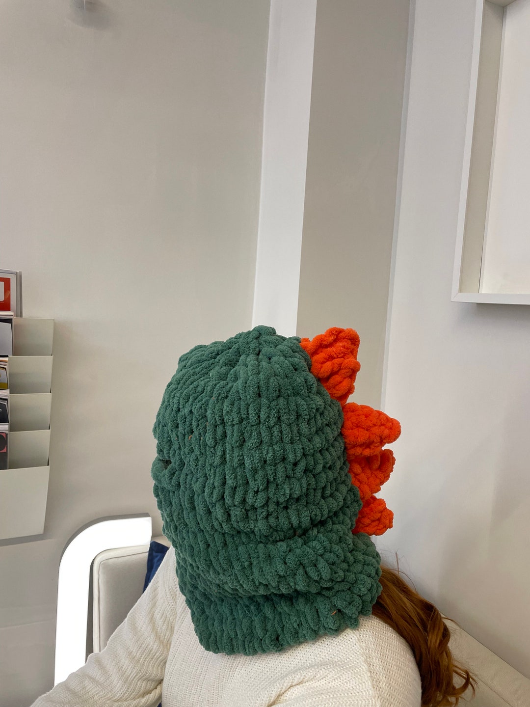 Dinosaur Helmet Balaclava, Unisex Animal Balaclava, Handmade Custom ...