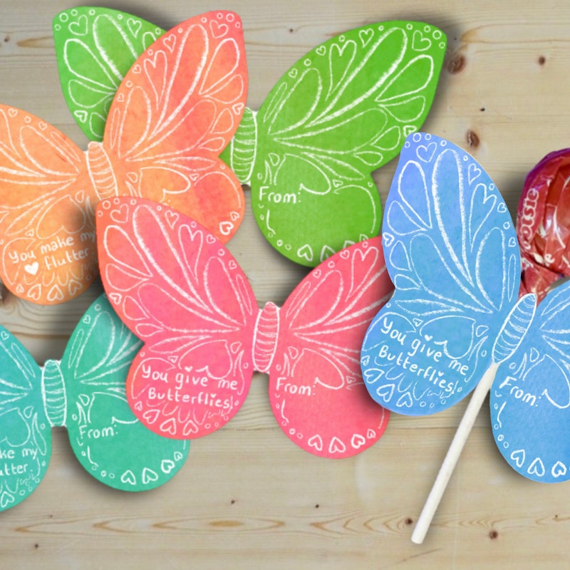 Butterfly Valentine - Etsy