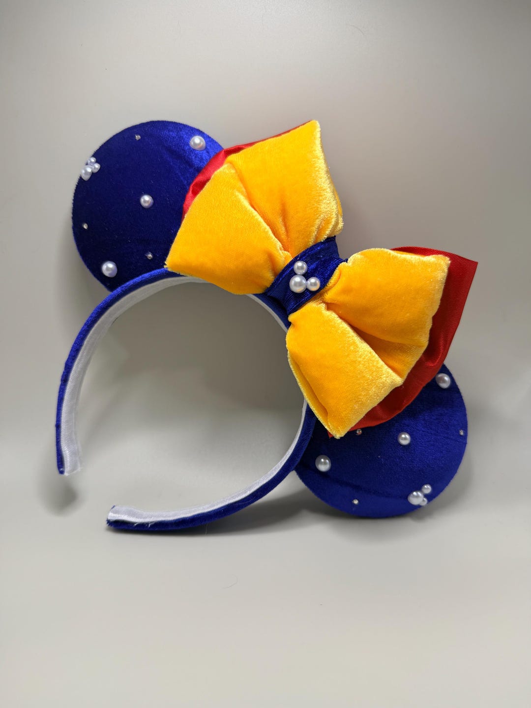 Snow White Inspired Minnie Mouse Ears - Etsy UK