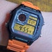 Mens Casio World Time AE-1200WH Custom Modified Color Screen Mod With ...