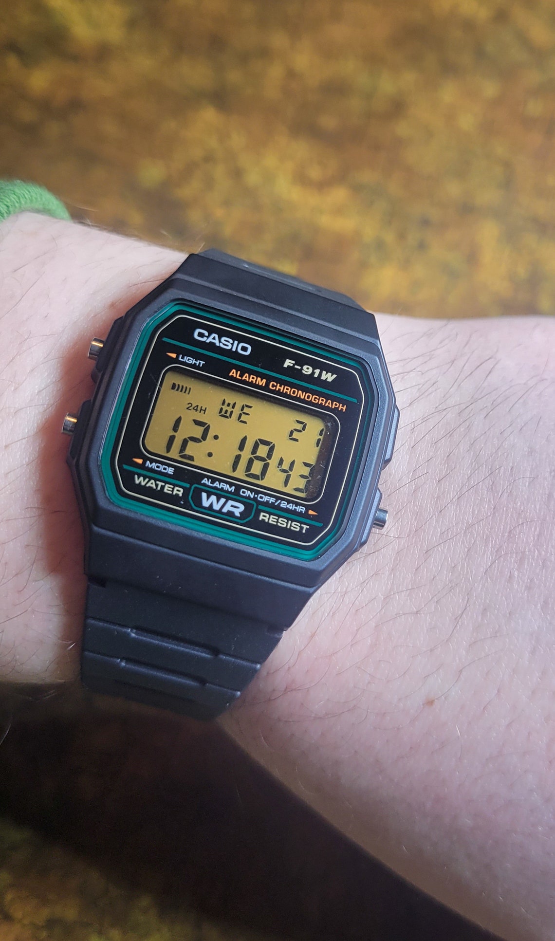 Casio F91W Custom Mod With Color Screen Mod Water Resistant Watch - Etsy