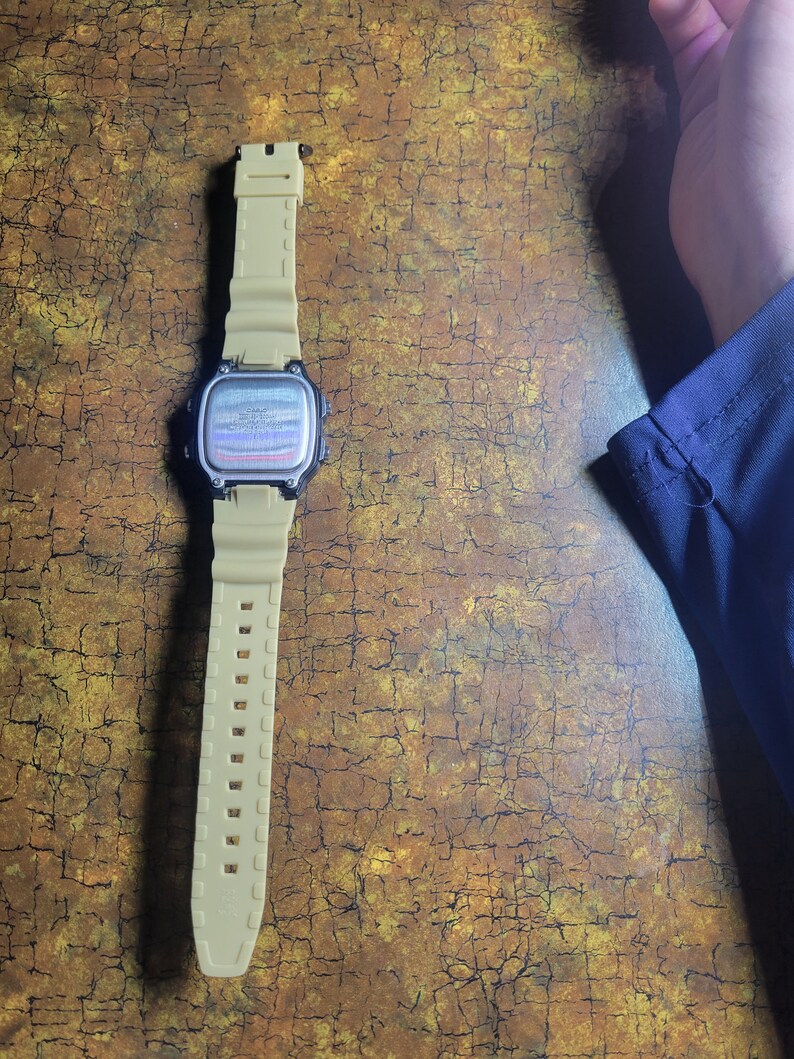 Mens Casio World Time AE-1200WH Custom Modified Travel Orange and Tan ...