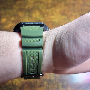 Mens Casio World Time AE-1200WH Custom Modified Orange Color Screen Mod ...