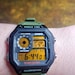 Mens Casio World Time AE-1200WH Custom Modified Orange Color Screen Mod ...
