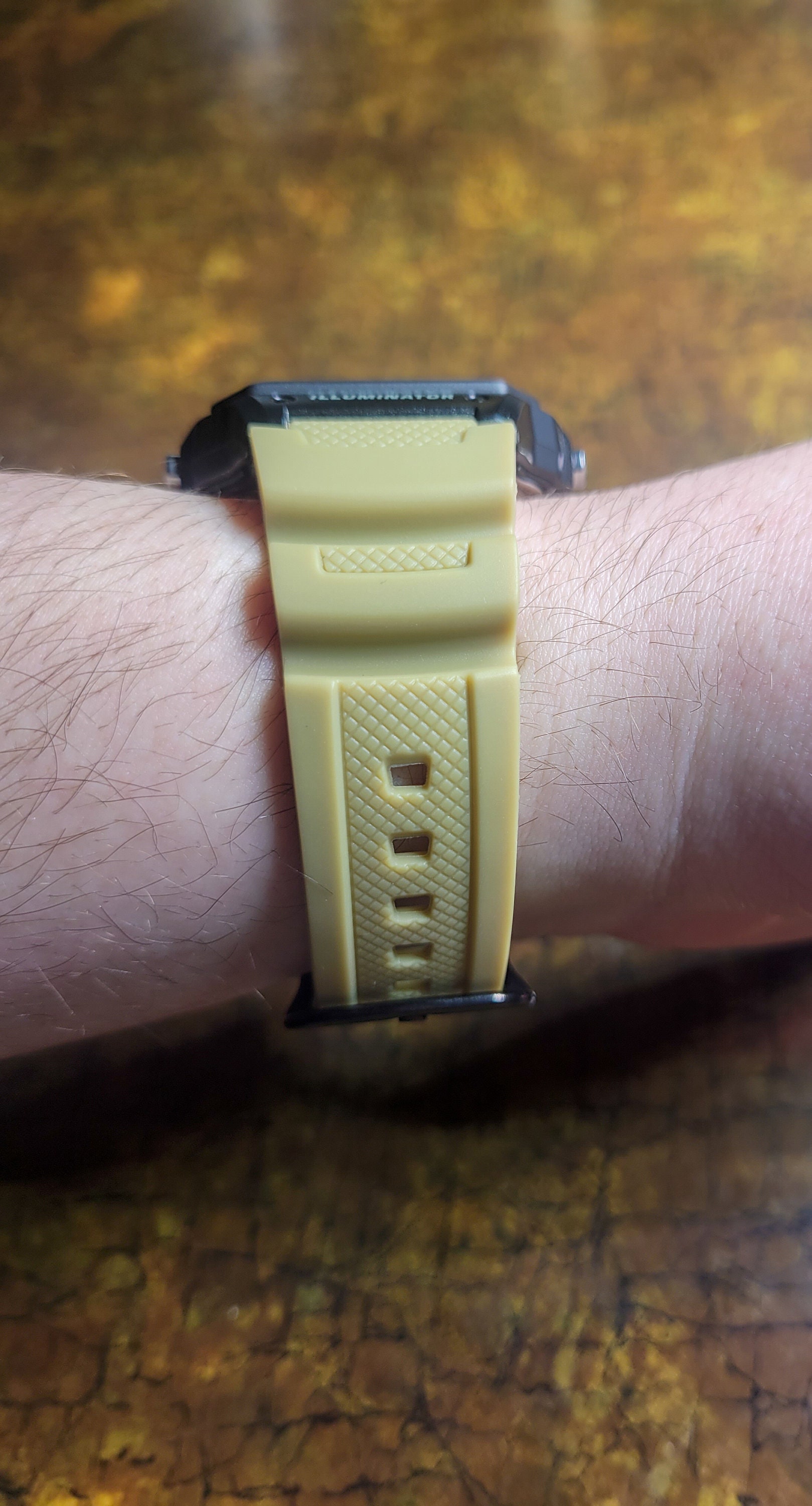 Mens Casio World Time AE-1200WH Custom Modified Green, Orange, and ...